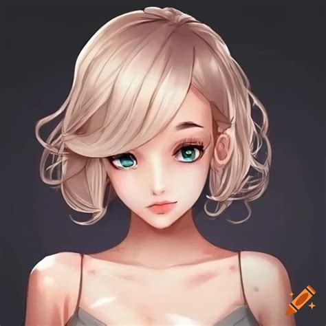 Elegant Medium Anime Girl Hairstyle On Craiyon