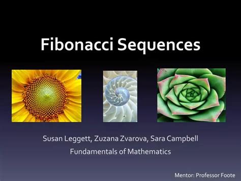 Ppt Fibonacci Sequences Powerpoint Presentation Free Download Id