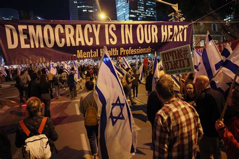 Masiva Protesta En Israel En La Décima Semana De Manifestaciones Contra