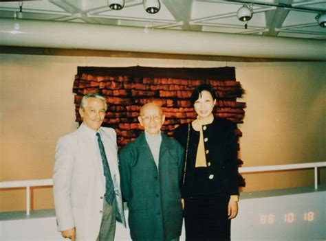 Photograph Artist Lin Fengmian Centre And His Student Feng Ye Right