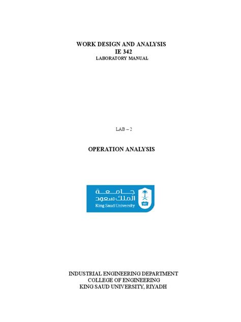 Ie342 Lab 2 Operation Analysis Pdf