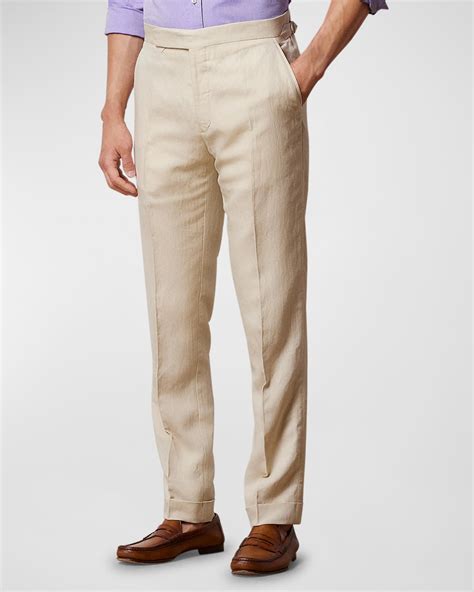 Ralph Lauren Purple Label Mens Gregory Hand Tailored Linen Silk