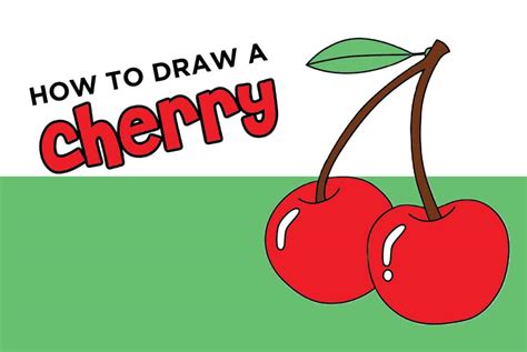 How To Draw A Cherry Made With HAPPY How To Draw A Cherry Made With HAPPY