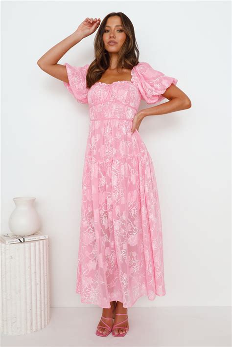 Weekly Escape Maxi Dress Pink Hello Molly