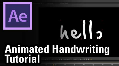 Animated Handwriting In After Effects Includes Free Template Youtube