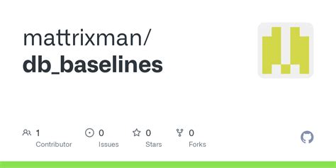 github mattrixman db baselines