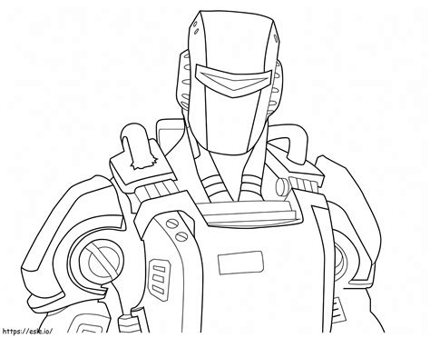 フォートナイトのAIMスキン ぬりえ 塗り絵