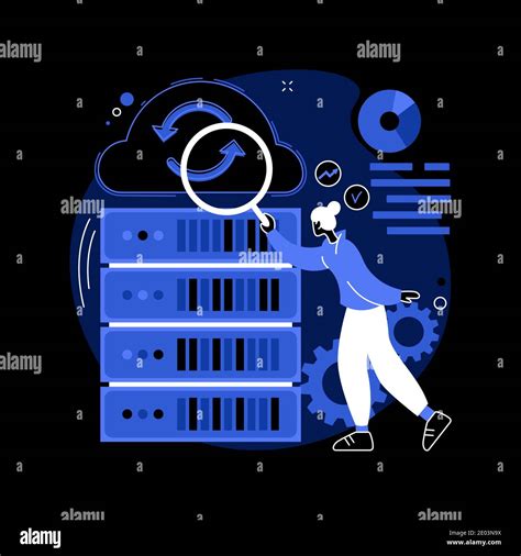 Big Data Analytics Abstract Concept Vector Illustration Stock Vector