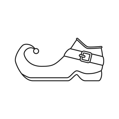 Botte De Lutin Isolé Sur Fond Blanc Illustration Vectorielle 11218272