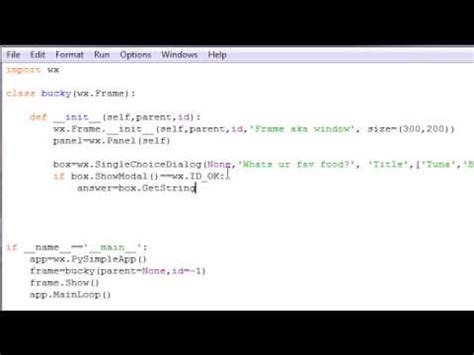 WxPython Programming Tutorial List For Input YouTube