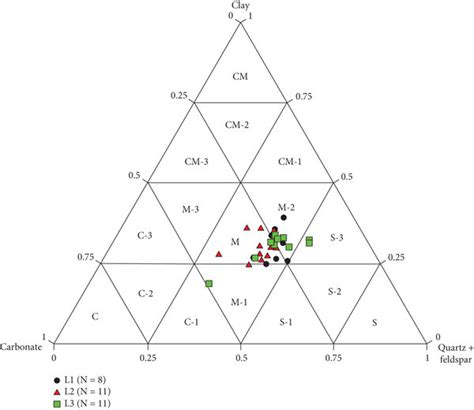 Ternary Diagram Showing Lithofacies Classification A Siliceous Rock Download Scientific