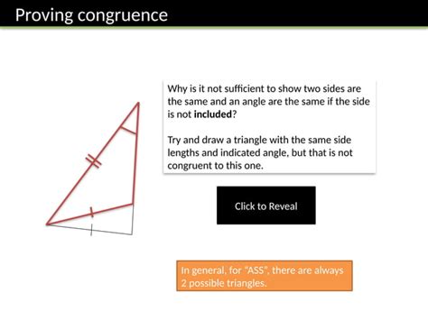 Gcse And Igcse Congruent Triangles Powerpoint Pptx