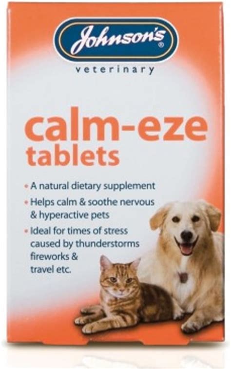 Johnsons Calm Eze Tablets For Cats And Dogs 30g 36 Capsules