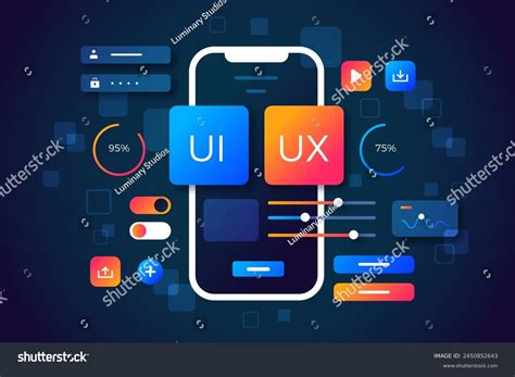 Gradient Ui Ux Background Vector Design Stock Vector Royalty Free