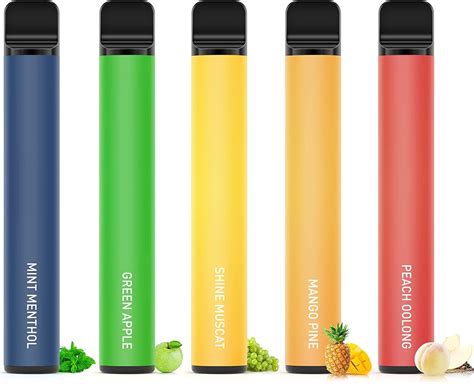 電子タバコ 使い捨て Vape 5本セット プレミアムフレーバー メルカリshops