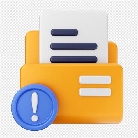 Premium Psd 3d Folder Document Icon