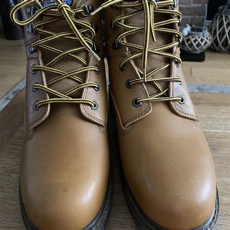 Dickies Steel Toe Work Boots Size 8 Worn Once Depop