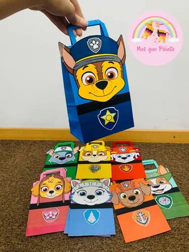 Bolsitas Golosineras De Paw Patrol Patrulla Canina X10u 20 000