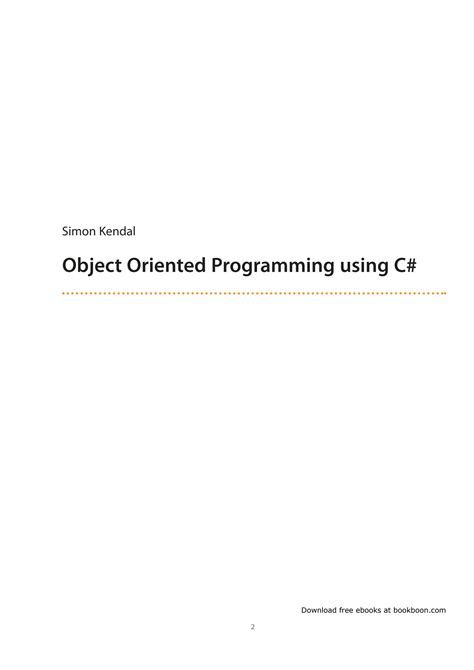 Solution Object Oriented Programming Using C Sharp Studypool