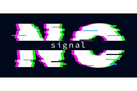 No Signal Glitch Effect