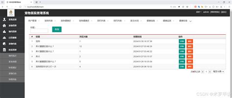 基于springboot的宠物医院管理系统【附源码文档】 Csdn博客