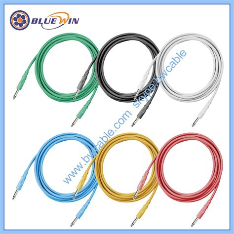 Guitar Effector Patch Cable 6 3mm Patch Cords China Audio Cable And Instrument Cable