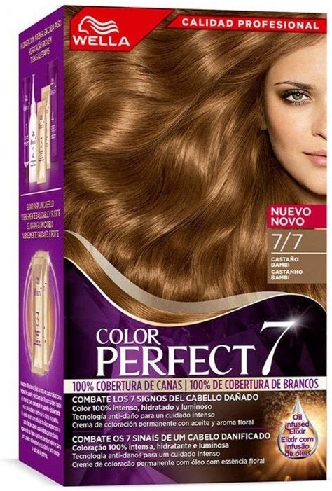 Wella Trwała Koloryzacja Color Perfect 7 Nº 7/7 Włosy Siwe Kasztan 60 ...