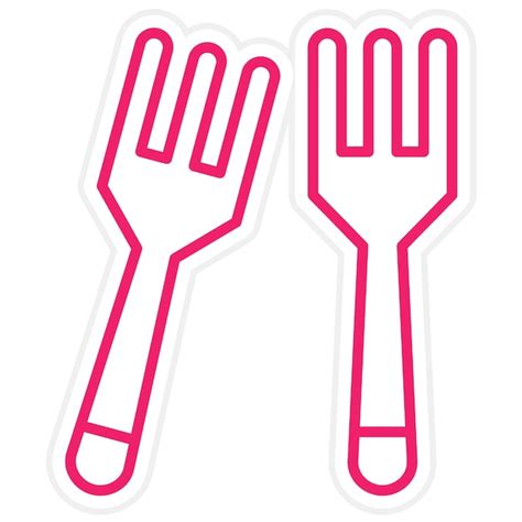 Premium Vector Fork Icon Style