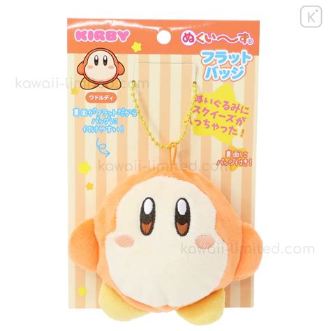 Japan Kirby Plush Keychain And Pin Waddle Dee Kawaii Limited