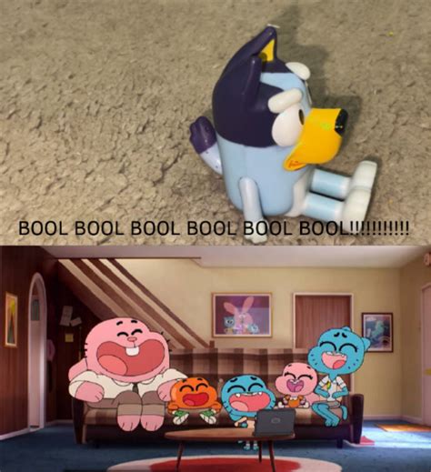 The Wattersons Laugh At Bluey Crying By Funzy0281 On Deviantart