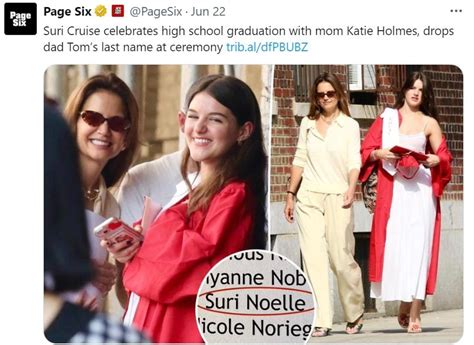 톰 크루즈 딸 수리 아빠 성 뗐다 수리 노엘