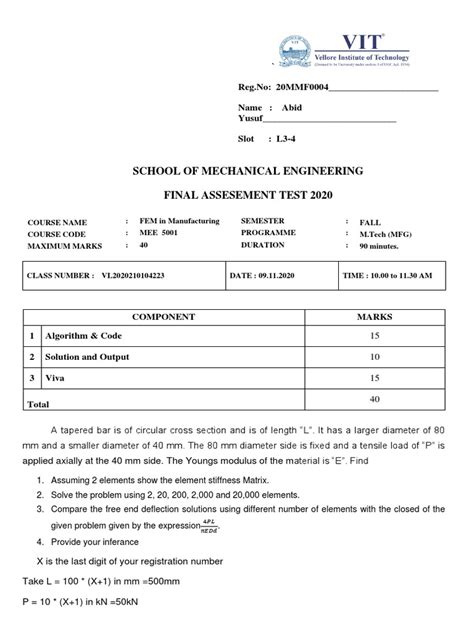 Matlab Codes For Fem Problems Pdf Finite Element Method Analysis