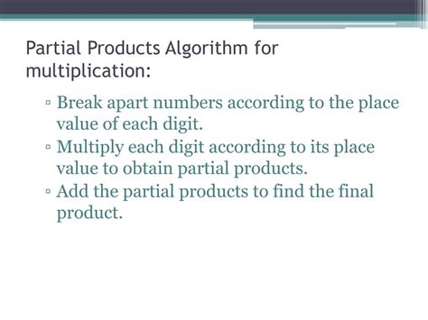 ppt multiplication using manipulatives and algorithms for whole number multiplication powerpoint