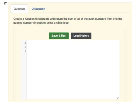 Solved 17 Question Discussion Create A Function To Calculate