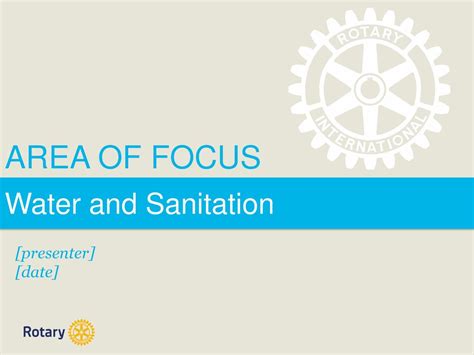AREA OF FOCUS Water And Sanitation Presenter Date Ppt Download