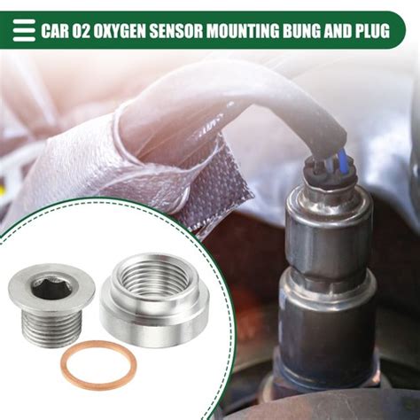 O2 Oxygen Sensor Mounting Bung And Plug For Car Stepped Style M18x15 1 Set Ebay O2 Oxygen Sensor Mounting Bung And Plug For Car Stepped Style M18x15 1 Set Ebay