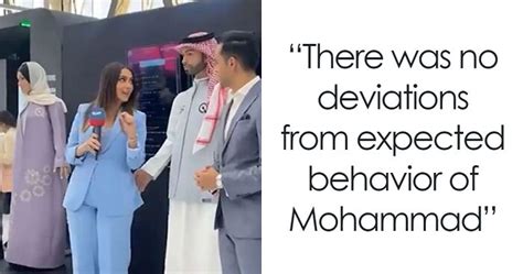 Saudi Humanoid Robot Touches Woman Inappropriately During Presentation