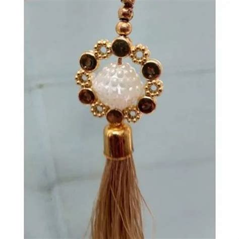 Golden Fancy Decorative Tassels Size 2 7 Inch Packaging Type Packet