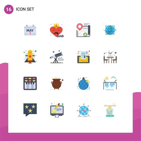 16 Universal Flat Colors Set For Web And Mobile Applications Internet Data Map Business Cancel