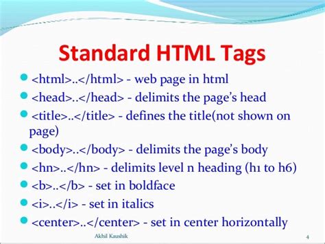 Html Basics