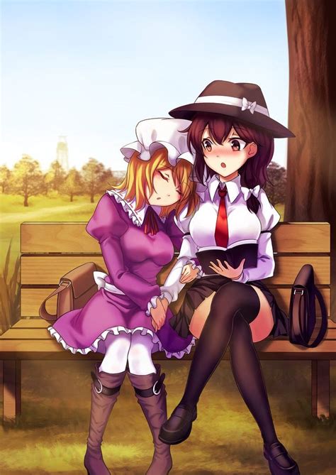 Maribel Hearn And Usami Renko~touhou By Koissa Anime Yandere Zelda