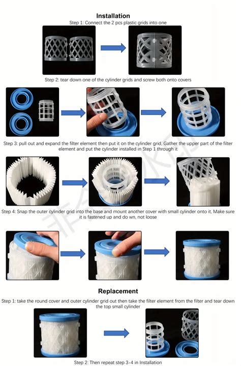 1 Set Detachable Pool Filter Element Replaceable Filter Paper For Reuse Inflatable Pool Filter