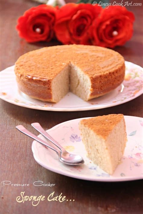 Pressure Cooker Sponge Cake Cake Without Oven ~ Lincys Cook Art