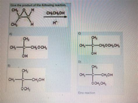 Solved Give the product of the following reaction CH, H CHCH | Chegg.com