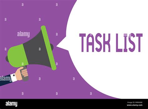 Word Writing Text Task List Business Concept For Planification Reminder Group Of Activities