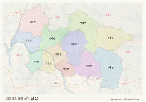 양평 지도 공흥리의 생각 송학리의 생각 생각의숲