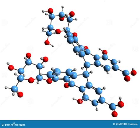 3d Image Of Senna Glycoside Skeletal Formula Stock Illustration Illustration Of Cassia Cramps