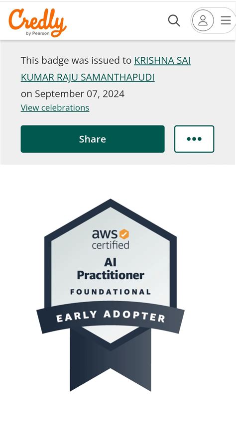 Krishnamraju Samanthapudi On Linkedin Aws Genai Ai Machinelearning Awscertified Sagemaker