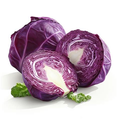 Premium Ai Image Photorealistic Red Cabbage