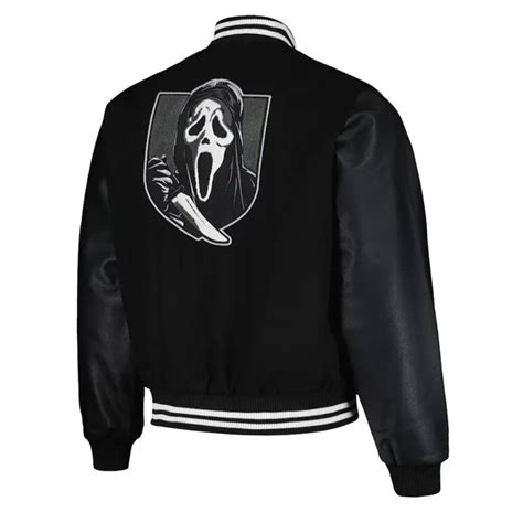 Scream Horror Film Scary Slasher Ghostface Varsity Jacket